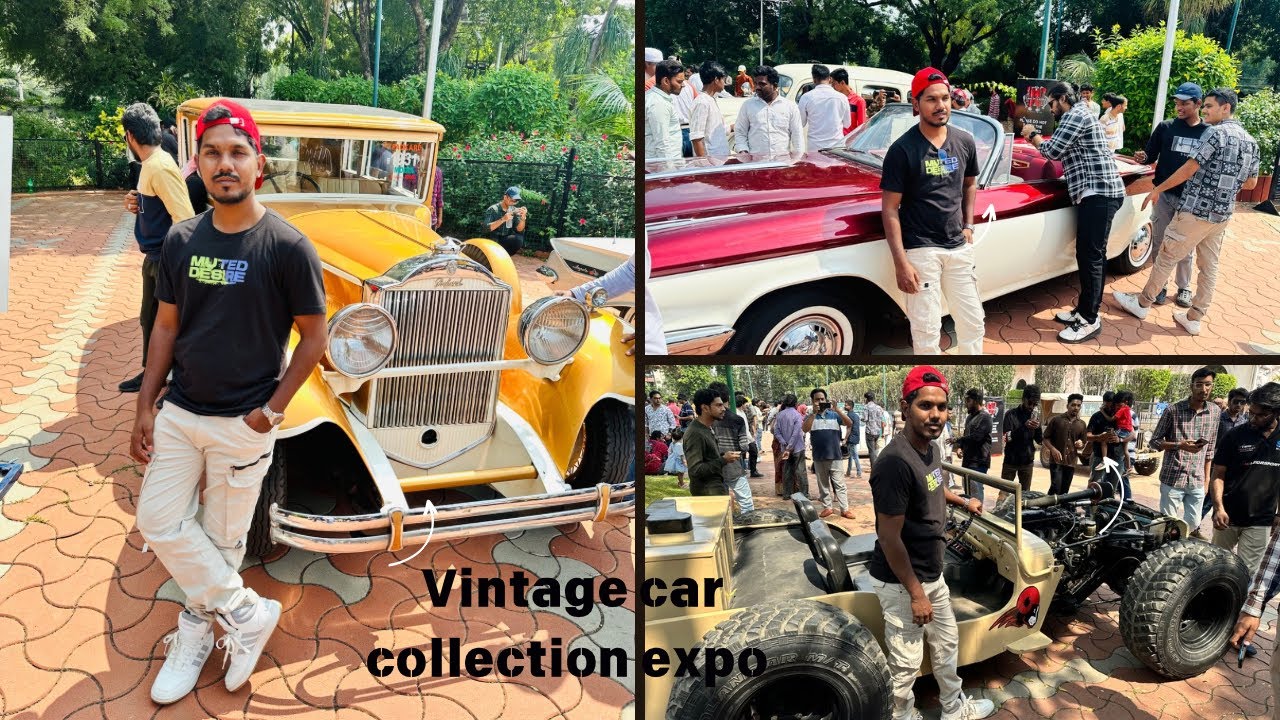 Vintage Car Collection of Hyderabad | vintage car expo | charmas Owner ...