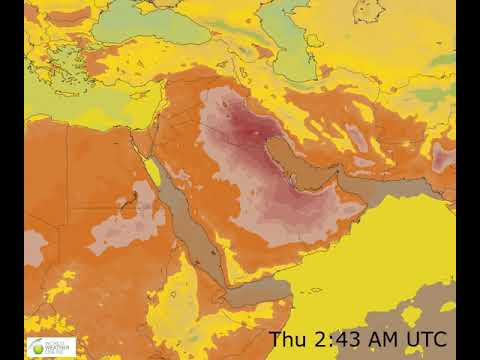 Middle East Surface Temperature Weather Forecast HD: 29 Sep 2019 ...