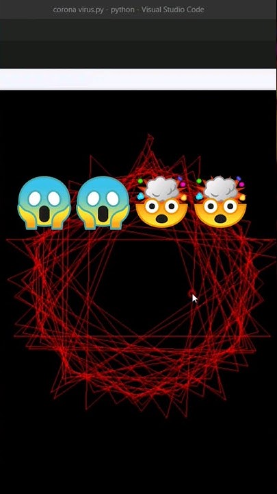 How to draw virus in python #viral #youtubeshorts #python #tutorial #shorts #short #programming ...