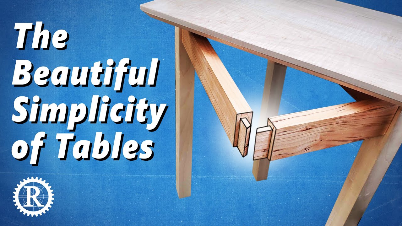 Simple Table with Hand-Cut Joinery (Part 1). - YouTube