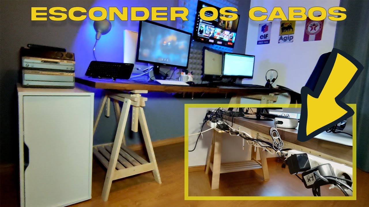 Como Esconder Cabos no Setup - YouTube