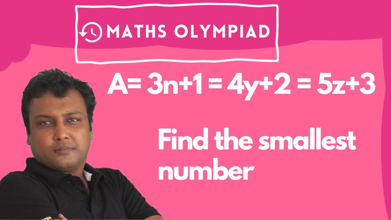 United States Math Olympiad question to find the smallest number - YouTube