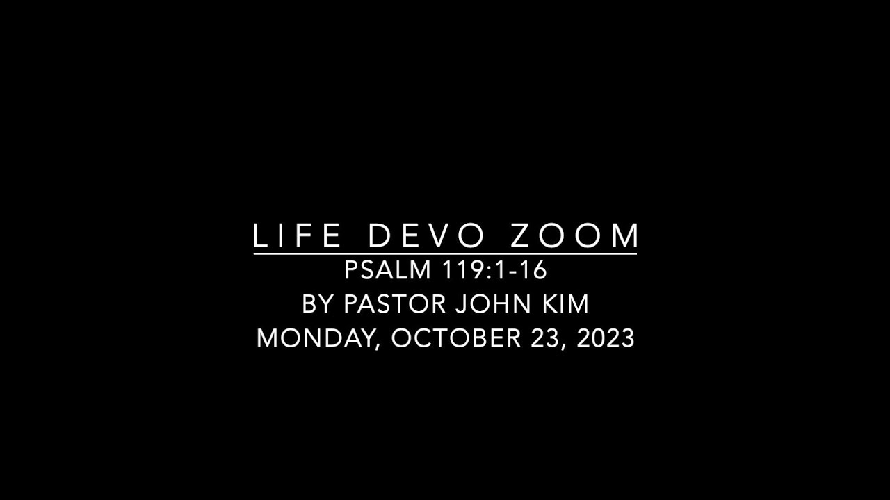 Life Devo Zoom (Joshua 2) - YouTube