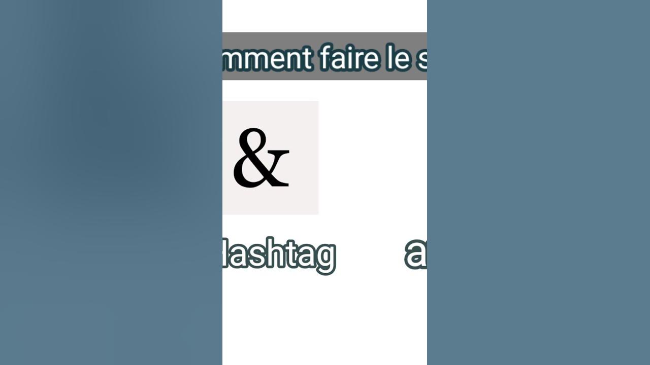 1-Symbols How to type @ # & (at hashtag ampersand) in different ...