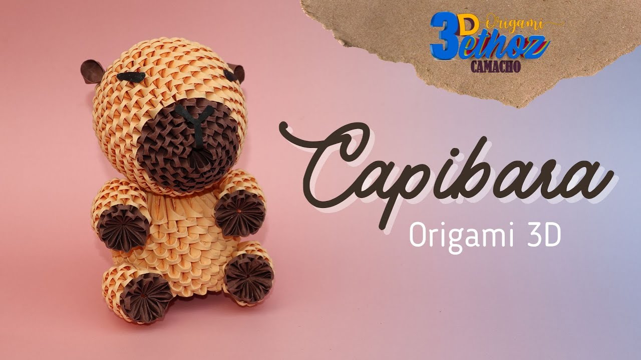 Cómo Hacer un Capibara / Capybara en Origami 3D - Bethoz Camacho - YouTube