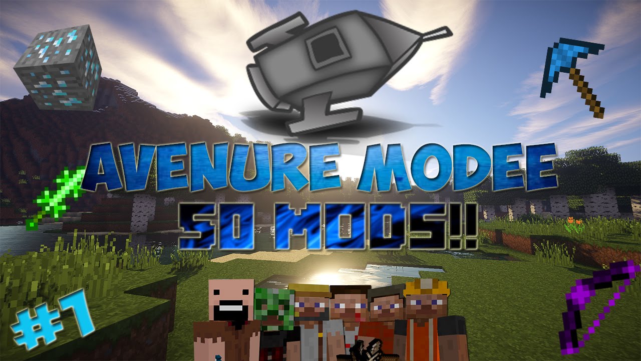 Aventure modée minecraft | 50 mods | On s'installe!! #1 - YouTube