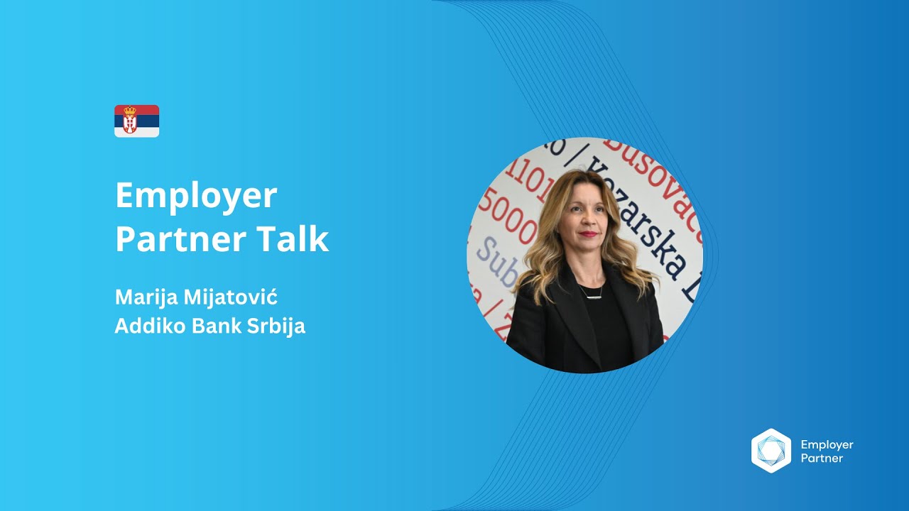Employer Partner Talk: Marija Mijatović, Addiko Bank Srbija - YouTube