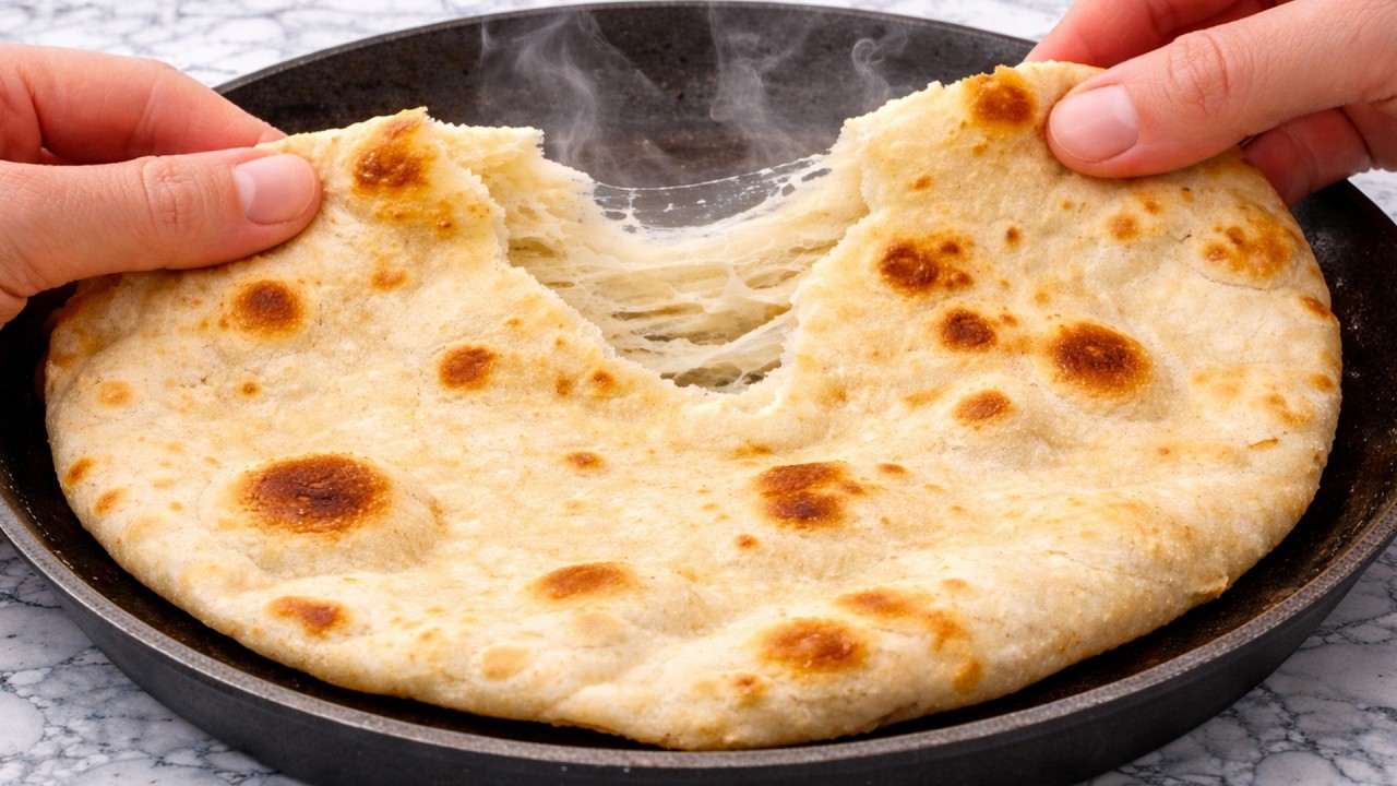 3 ingredients, Water and a Wonderful Flat Bread Ready in a Few Minutes ...