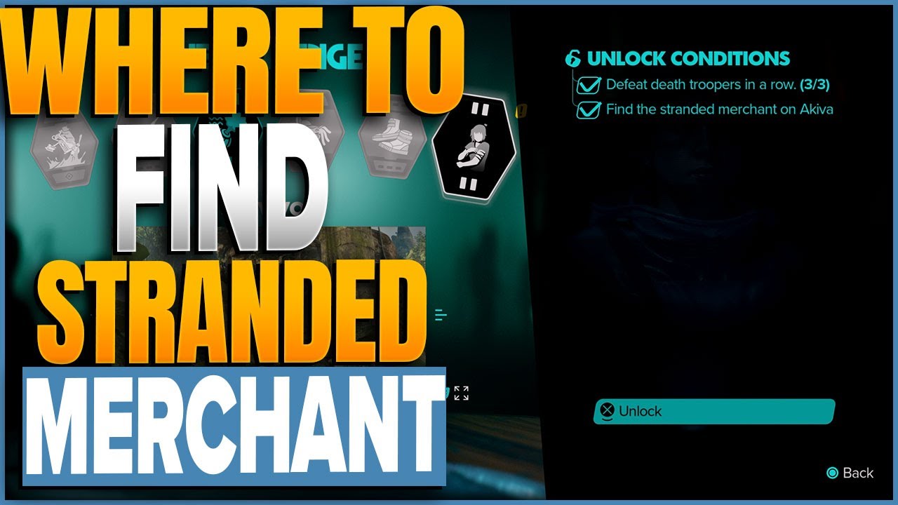 Where To Find The Stranded Merchant On Akiva - YouTube