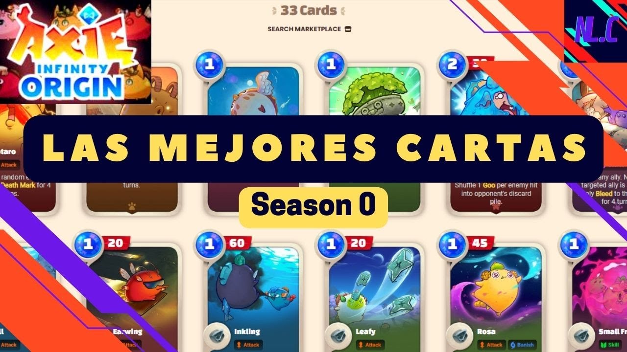 👉 Las MEJORES CARTAS de Axie Infinity Origin - Season 0 💪 - YouTube