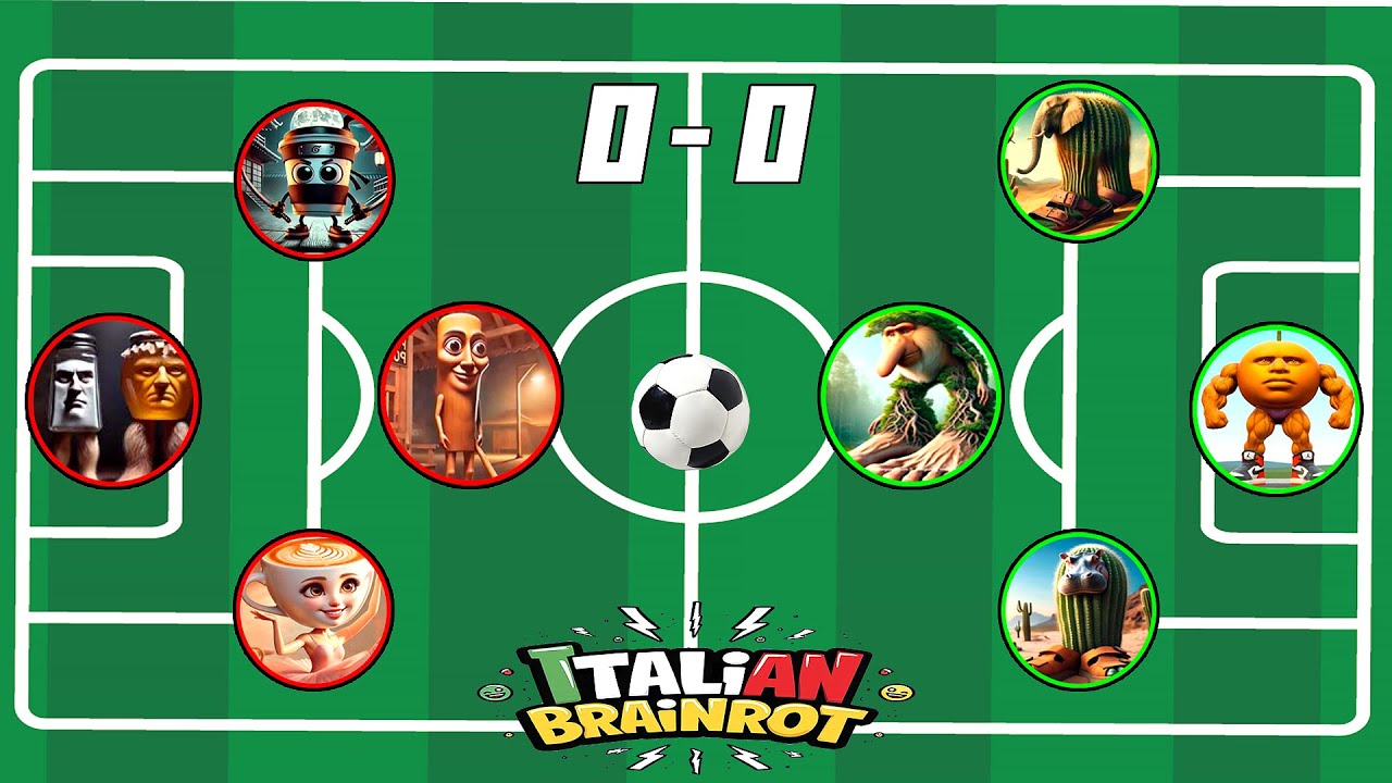 Italian Brainrot FootBall Tournament in Algodoo - YouTube