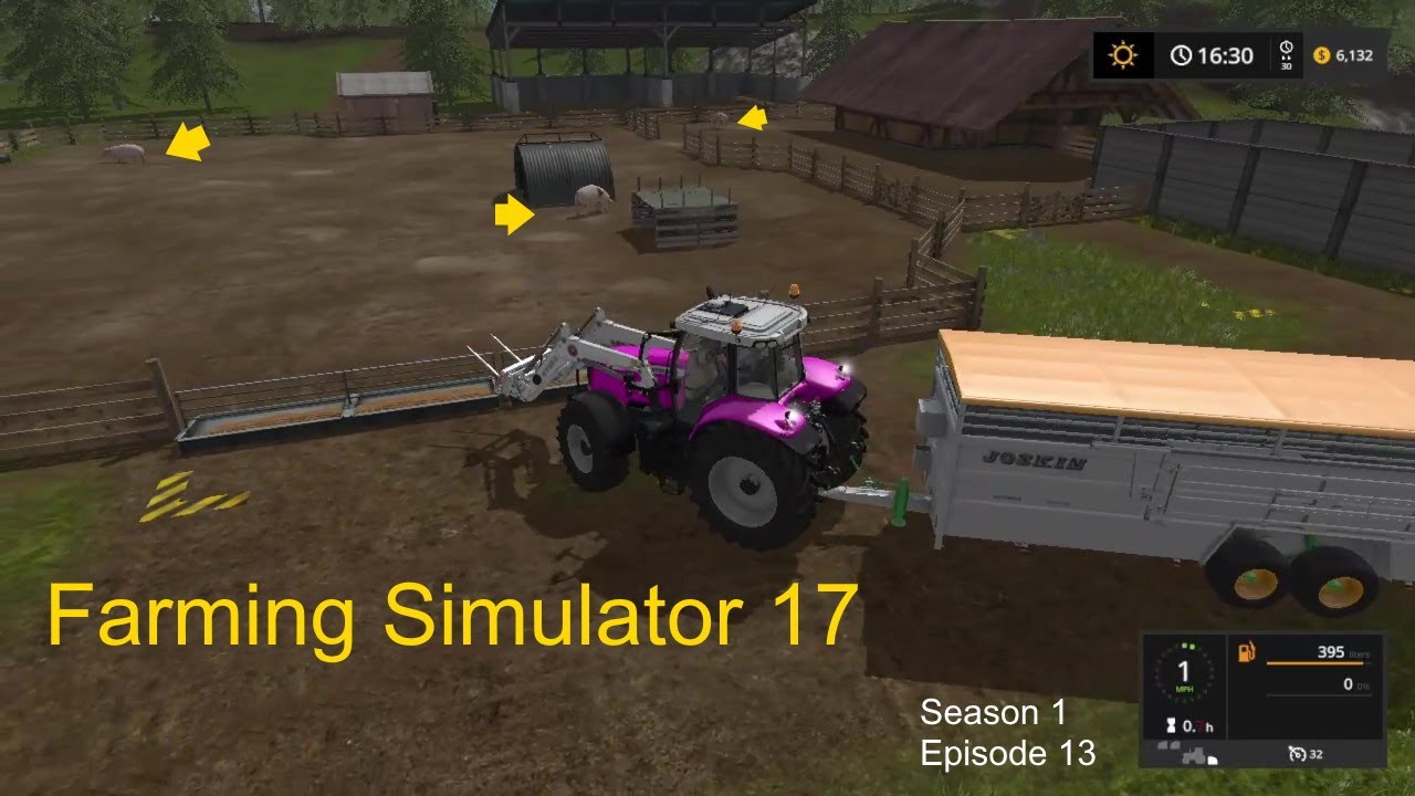 Farming Simulator 17 | Buying Pigs For The Farm | Season 1 Episode 13 ...