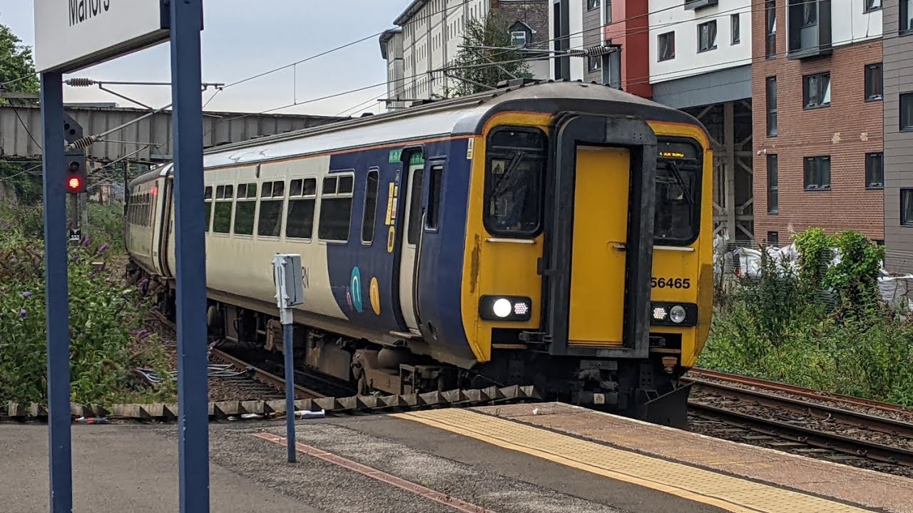 Northern Rail Class 156 Departing Manors Station. - YouTube