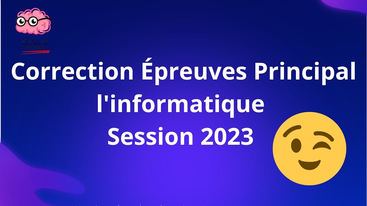 Correction Bac 2023 Programmation Bac Informatique - YouTube