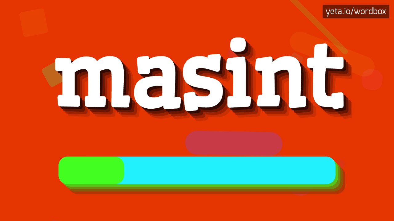 MASINT - HOW TO PRONOUNCE IT!? - YouTube