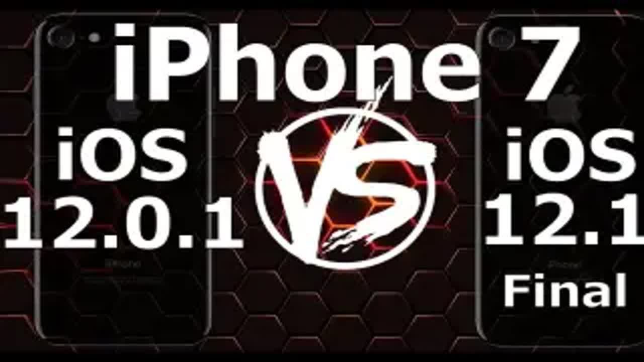 iPhone 7 iOS 12.1 正式版 vs iOS 12.0.1 速度对比测试 - YouTube