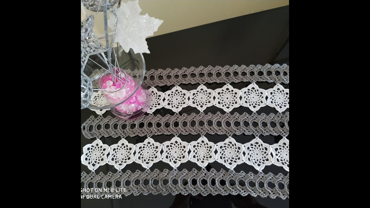 ΣΕΜΕΝ ΜΕ ΒΕΛΟΝΑΚΙ μέρος 1 crochet runner part 1 - YouTube