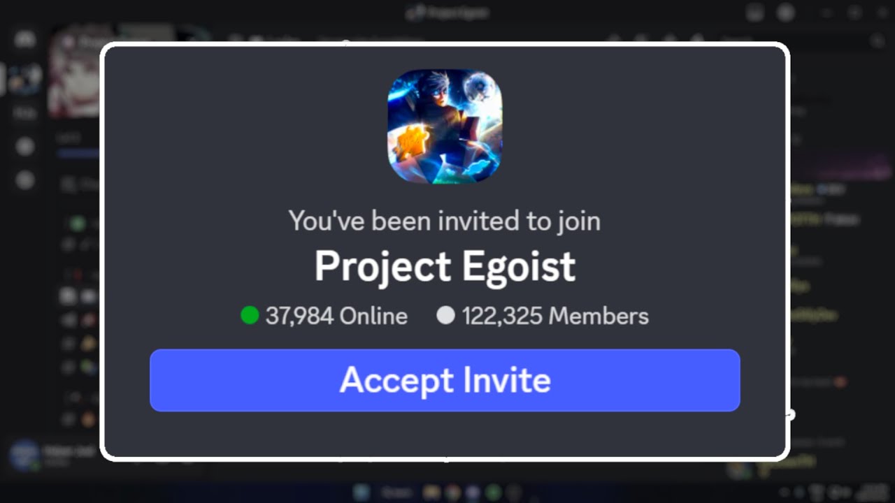 How To Join Project Egoist Discord Server - YouTube