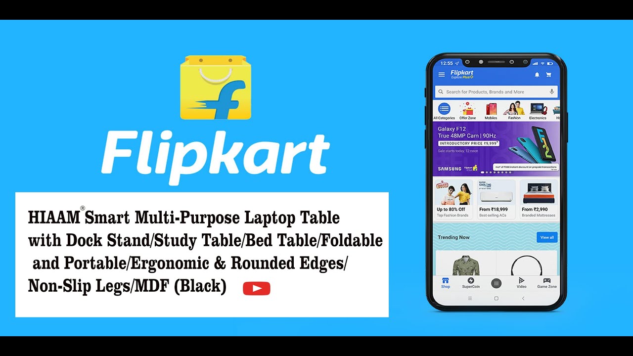 HIAAM ® Smart Multi-Purpose Laptop Table with Dock Stand/Study Table ...