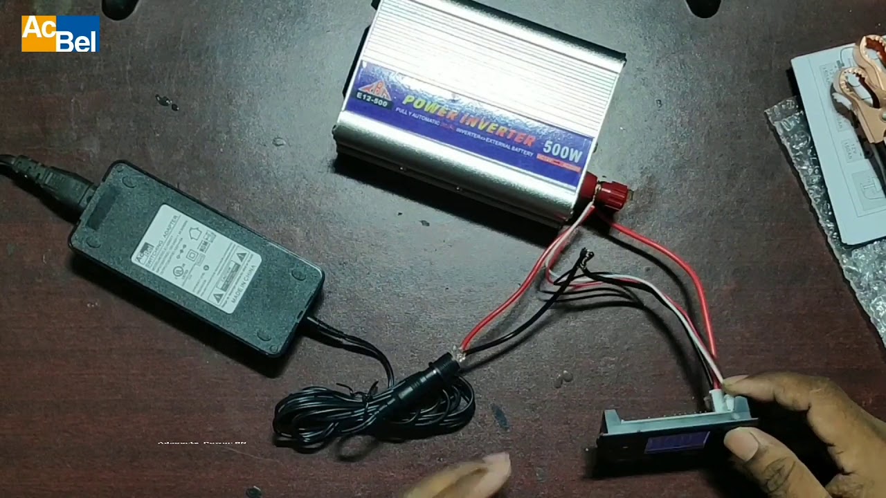 AcBel Power Adapter 12V 5A 60W | Input AC 220V 50Hz | Load Test | 1080p ...