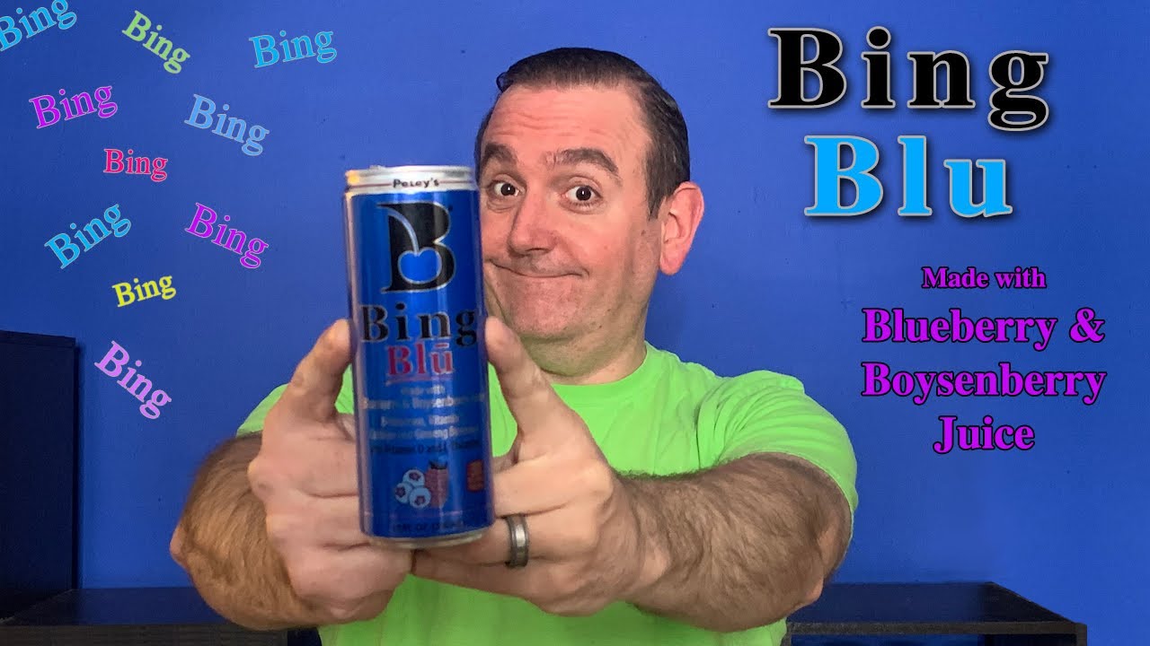 Bing Blu Energy Drink Review; Bing Blueberry & Boysenberry Juice Energy ...
