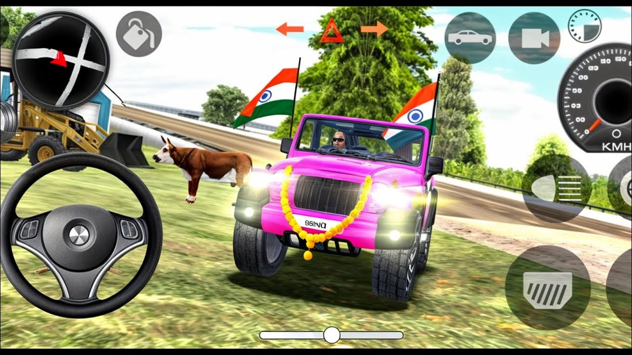 MAHINDRA THAR GAME || MAHINDRA THAR GAME 4×4 CAR || INDIAN SIMULATOR ...