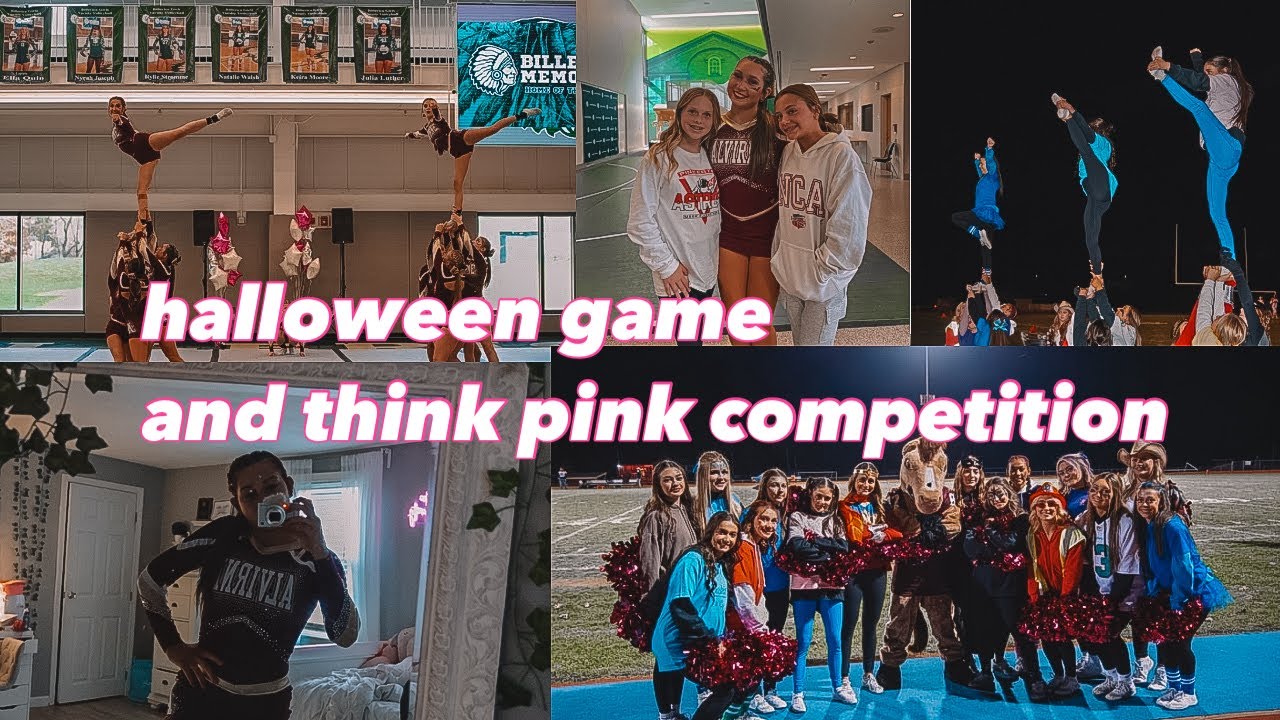 Halloween Game and Think Pink Cheer Competition - YouTube