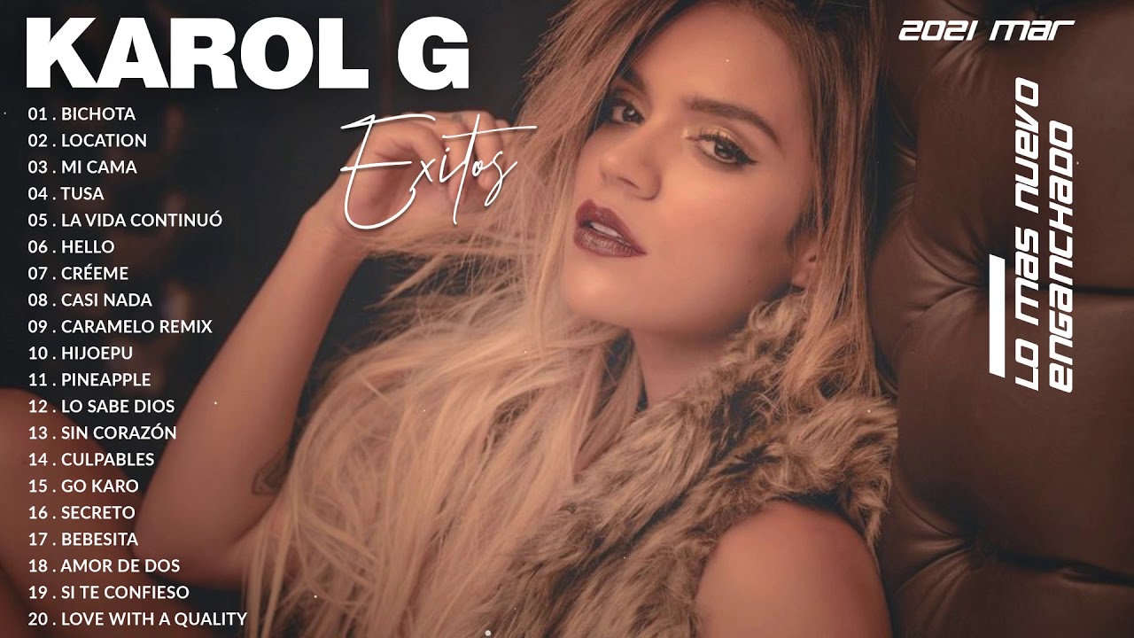 Karol G Grandes Exitos 2021 - Karol G Mix 2021 - Karol G Album Completo ...