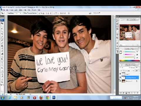 how to edit FANSIGN using Photoshop CS3 - YouTube