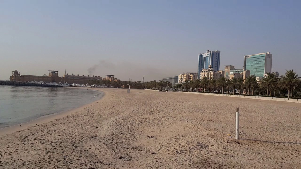 Summer morning in Fahaheel Beach, Kuwait - YouTube