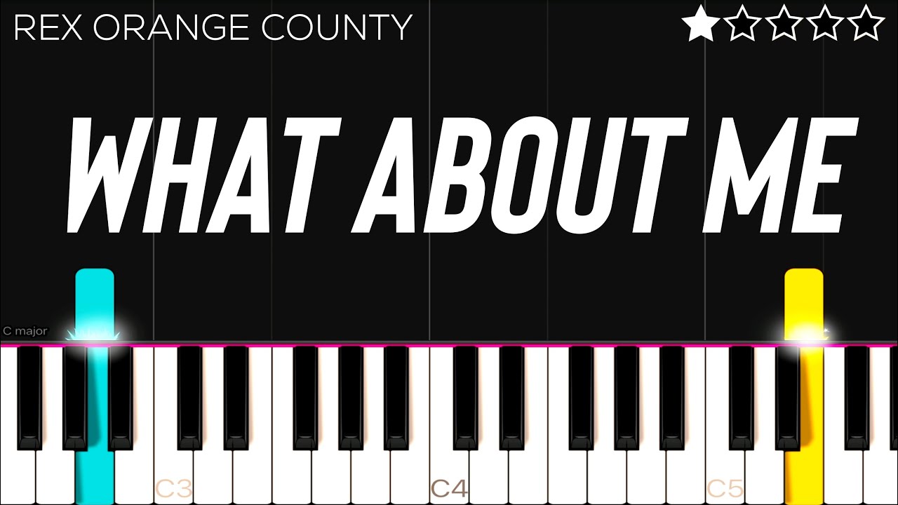 Rex Orange County - What About Me | EASY Piano Tutorial - YouTube