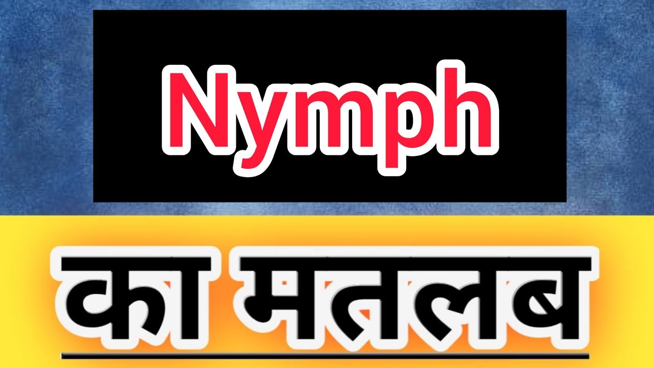 Nymph meaning in hindi || Nymph ka matlab kya hota hai || word meaning ...