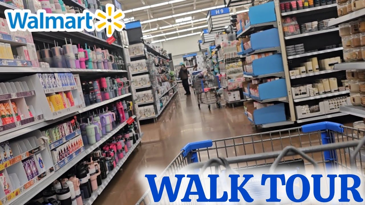 SHOPPING AT WALMART 🇺🇸 A WALK THROUGH TOUR || Silent Video - YouTube