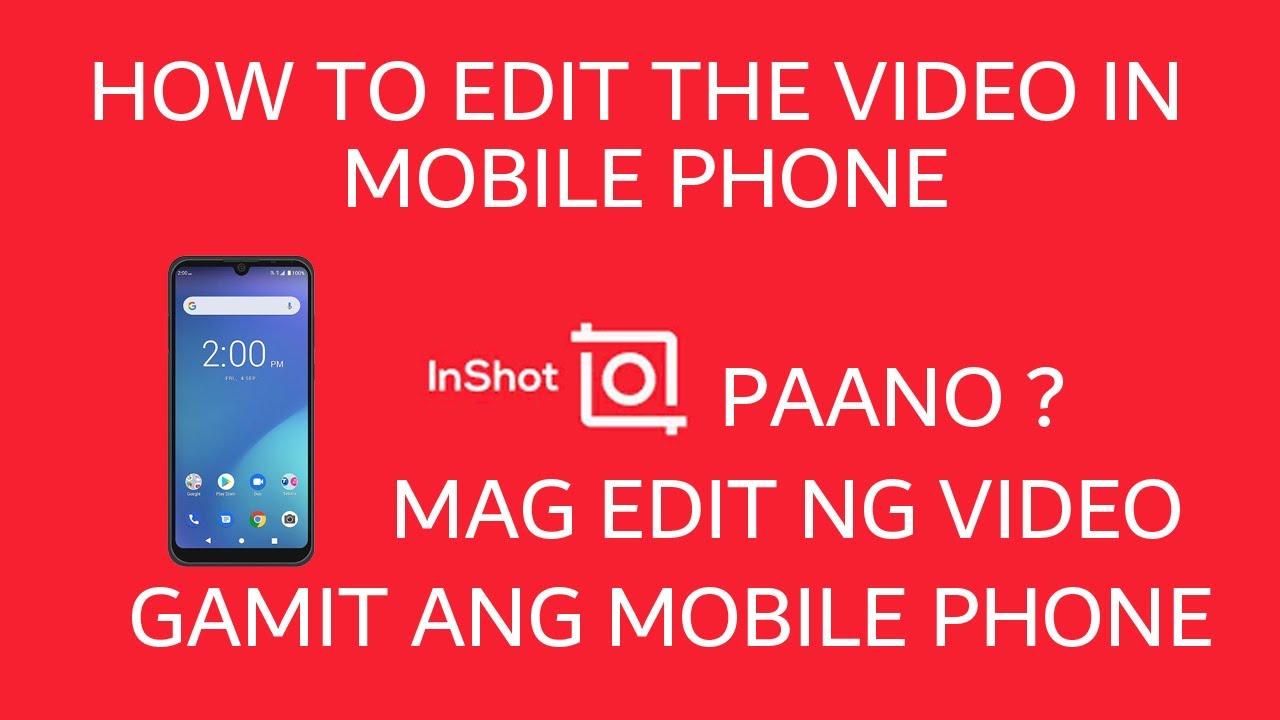 How to edit video or Make Slide Show in my Mobile Phone | Paano Mag ...