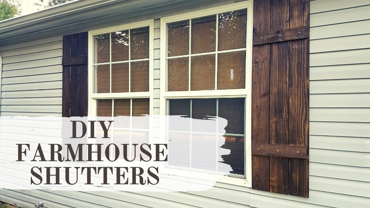 DIY Farmhouse Shutters - YouTube
