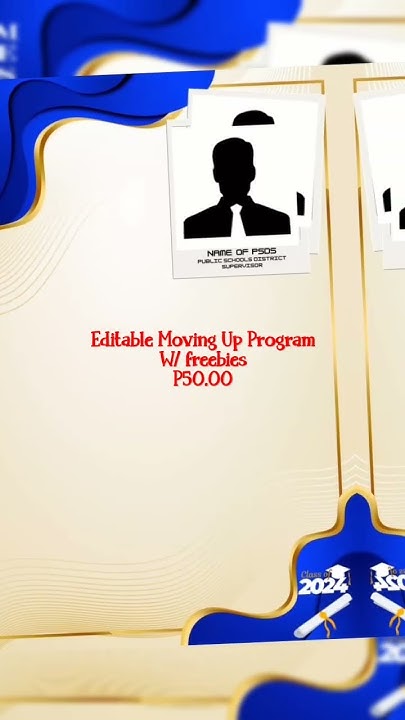 Editable Moving Up Program Template w/ freebies - YouTube