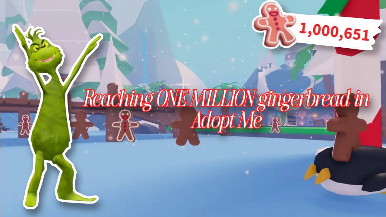 I hit one million gingerbread in Adopt Me🫢 - YouTube