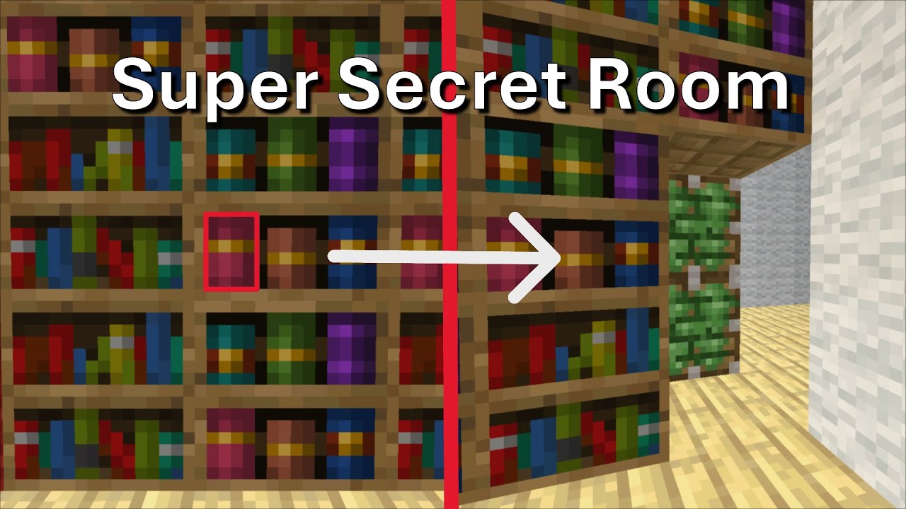Super secret room in Minecraft - YouTube
