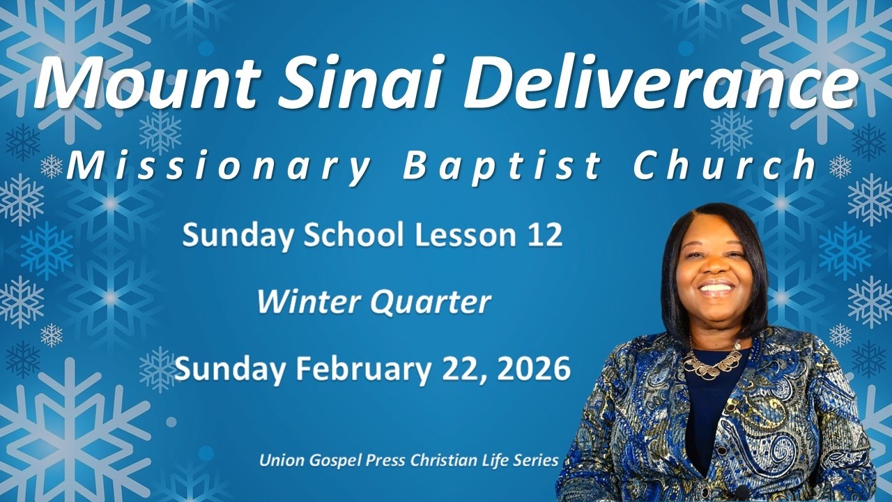 Sunday School Overview - Sunday February 22, 2026 (UGP) - YouTube