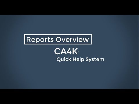 CA4K Reports Overview - YouTube