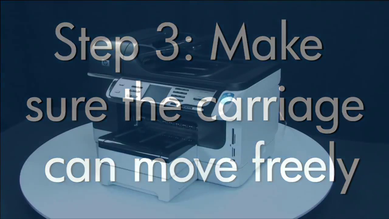 123 HP Officejet Pro 8500 Printer Fixing a Carriage Jam - YouTube
