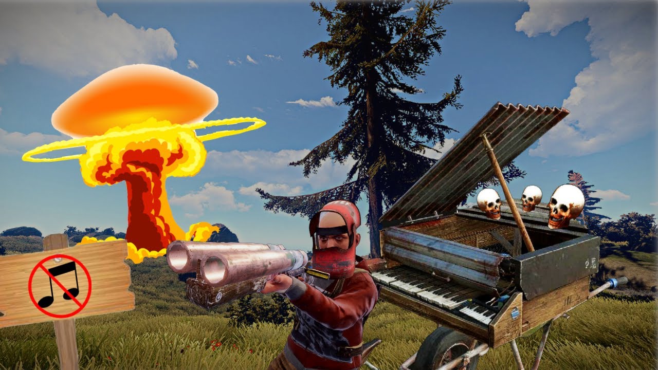 Surviving in Rust with only a Piano. (Part one) #rust - YouTube