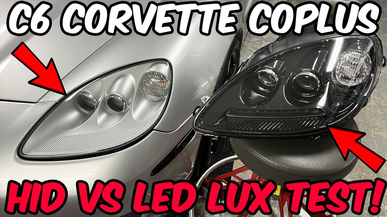 LUX TEST of the new Coplus C6 Corvette OEM-style LED Headlights! - YouTube