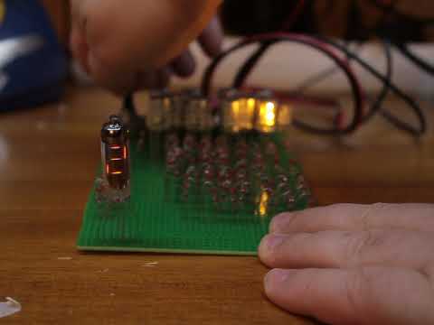 Hexadecimal Numitron Display prototype - YouTube