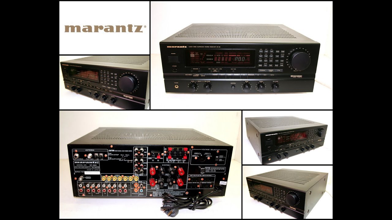 1990's MARANTZ SR-82 AV Surround Stereo Amplifier Receiver (2 x 70W RMS ...