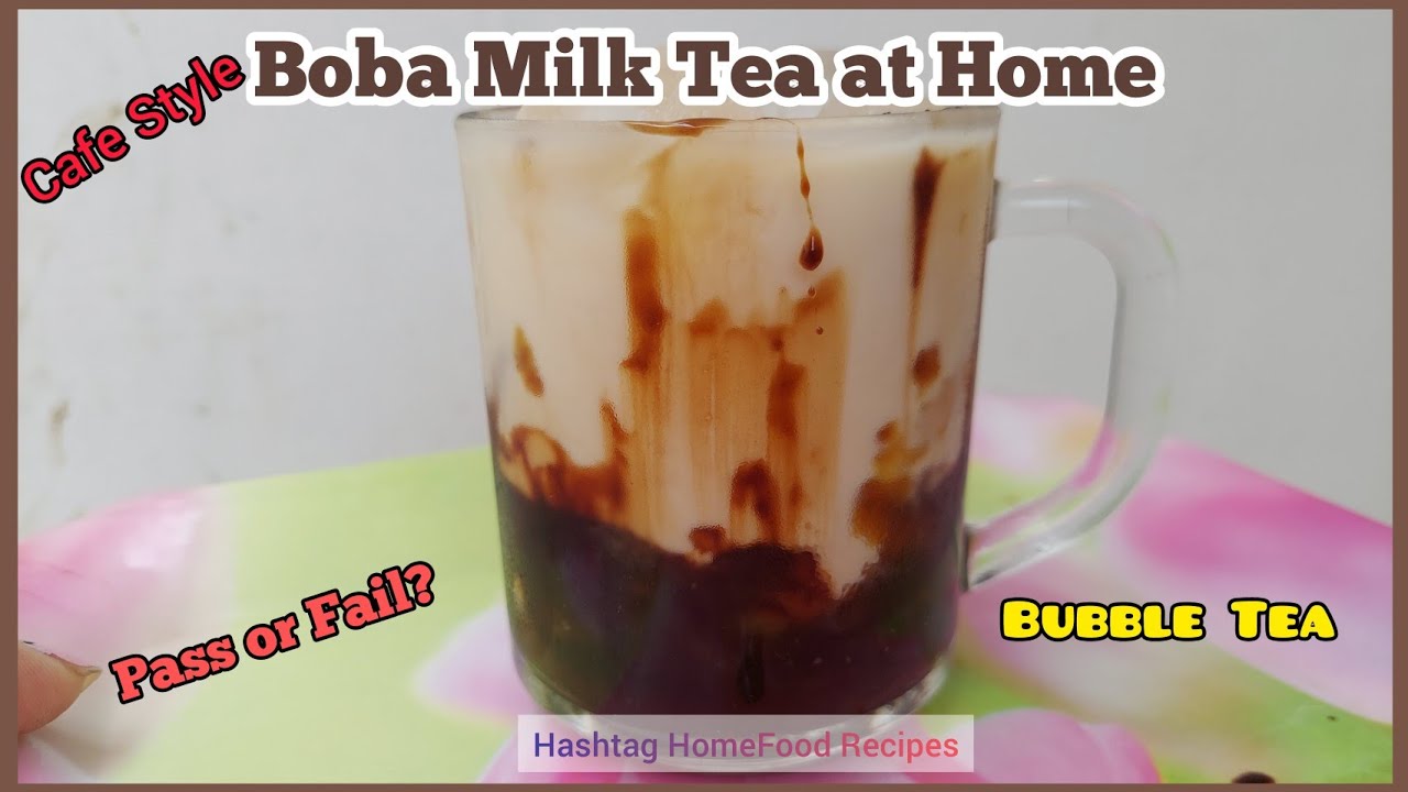 Made Bubble Tea using Sabudana / Boba Milk Tea in India / Hashtag ...