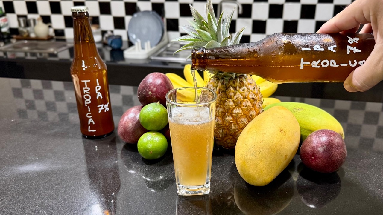 How to Brew a 🍺 Tropical IPA Beer - YouTube