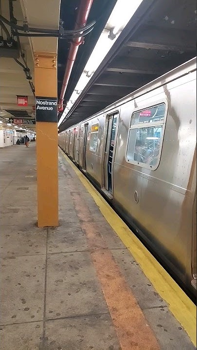 MTA NYC Subway: R179 (A) Train leaving Nostrand Avenue Station #mta #shorts #short - YouTube
