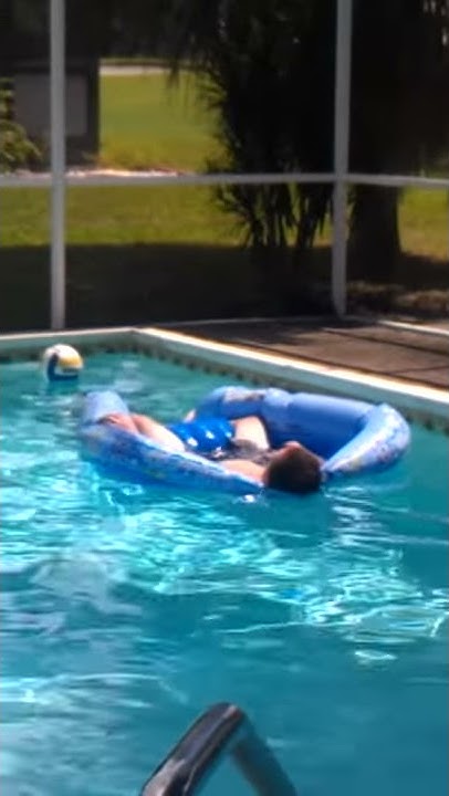 Part 1 of Eric and the deflating floatie! - YouTube