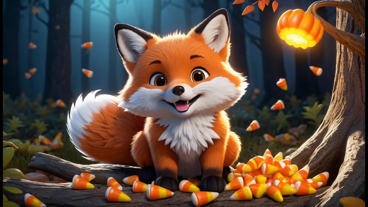 Fluffy Fox and the Candy Corn Forest | Sweet Adventure Song for Kids ...